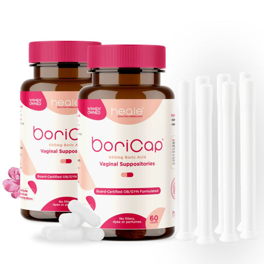 Boric Acid Suppositories - 30 Count, 600 mg | BoriCap