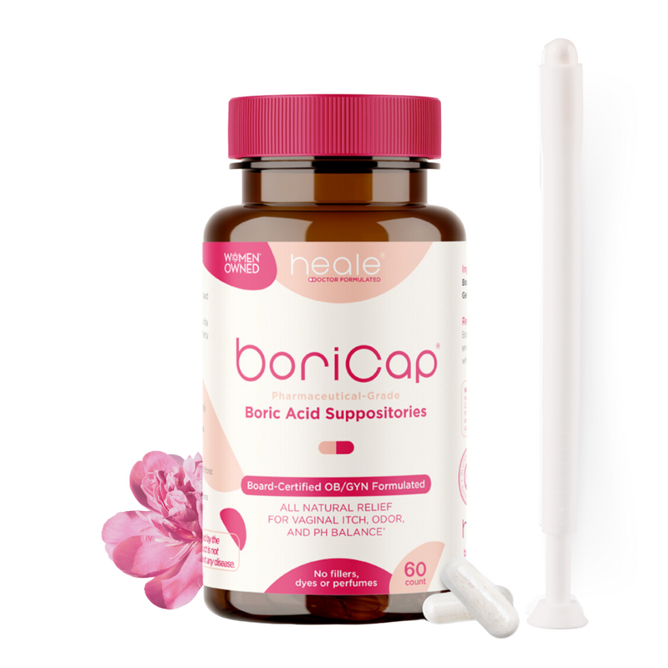 Boric Acid Suppositories - 30 Count, 600 mg | BoriCap